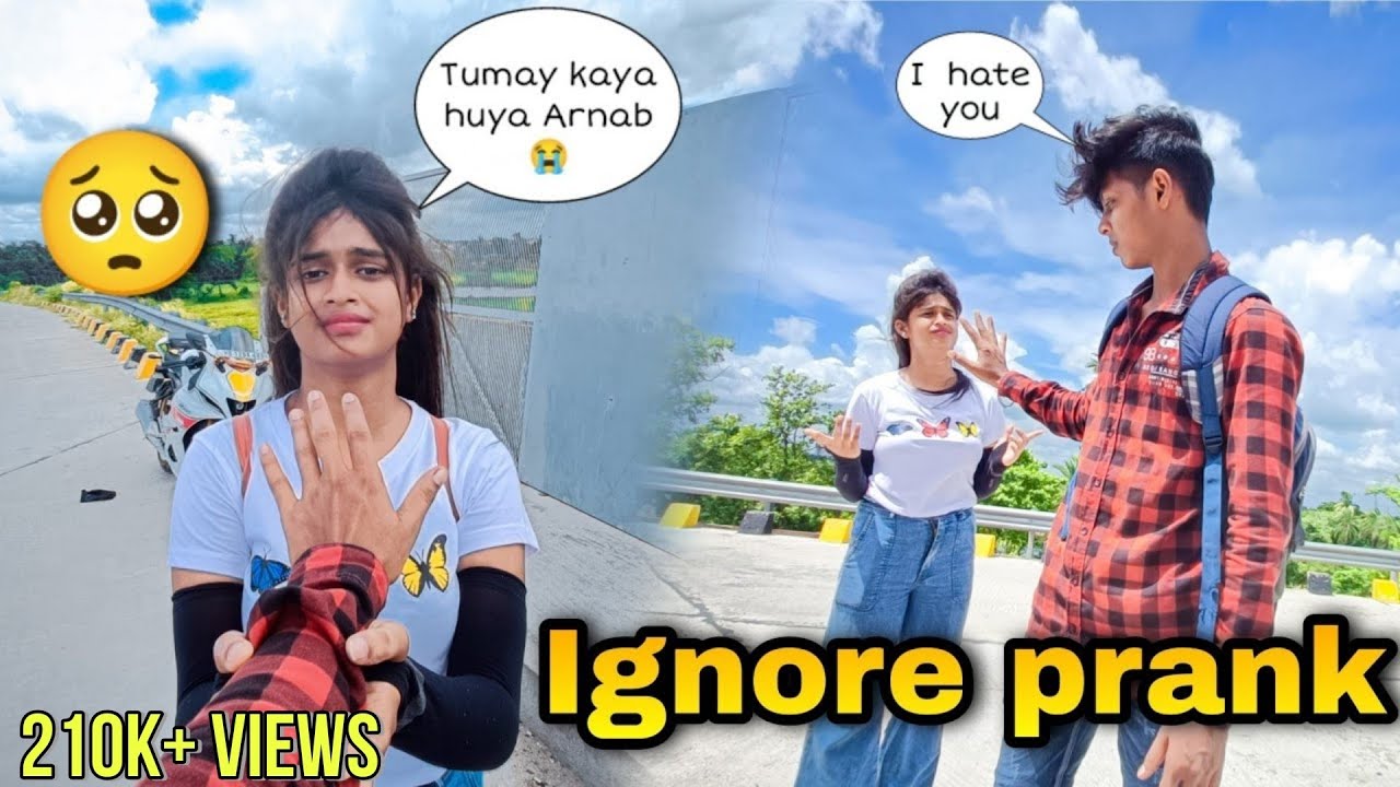 IGNORING PRANK ON HER 😜🥺| GONE CRYING 🤐| @ARNABLIFESTYLE #Ignoreprank ...