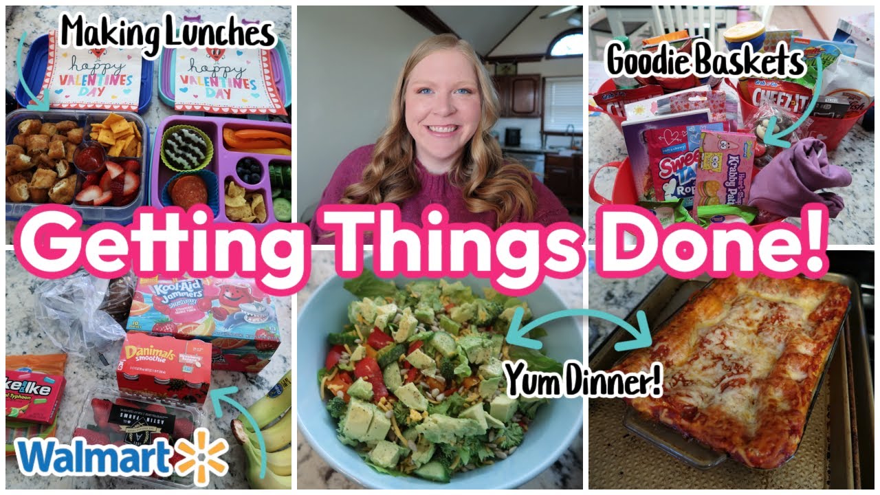 All the Mom Things Today | Making Goody Baskets | Mini Walmart Haul ...