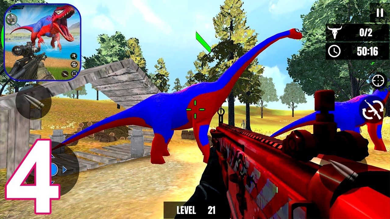 Wild Dino Hunting Zoo Hunter Android Gameplay - Part 4 - YouTube