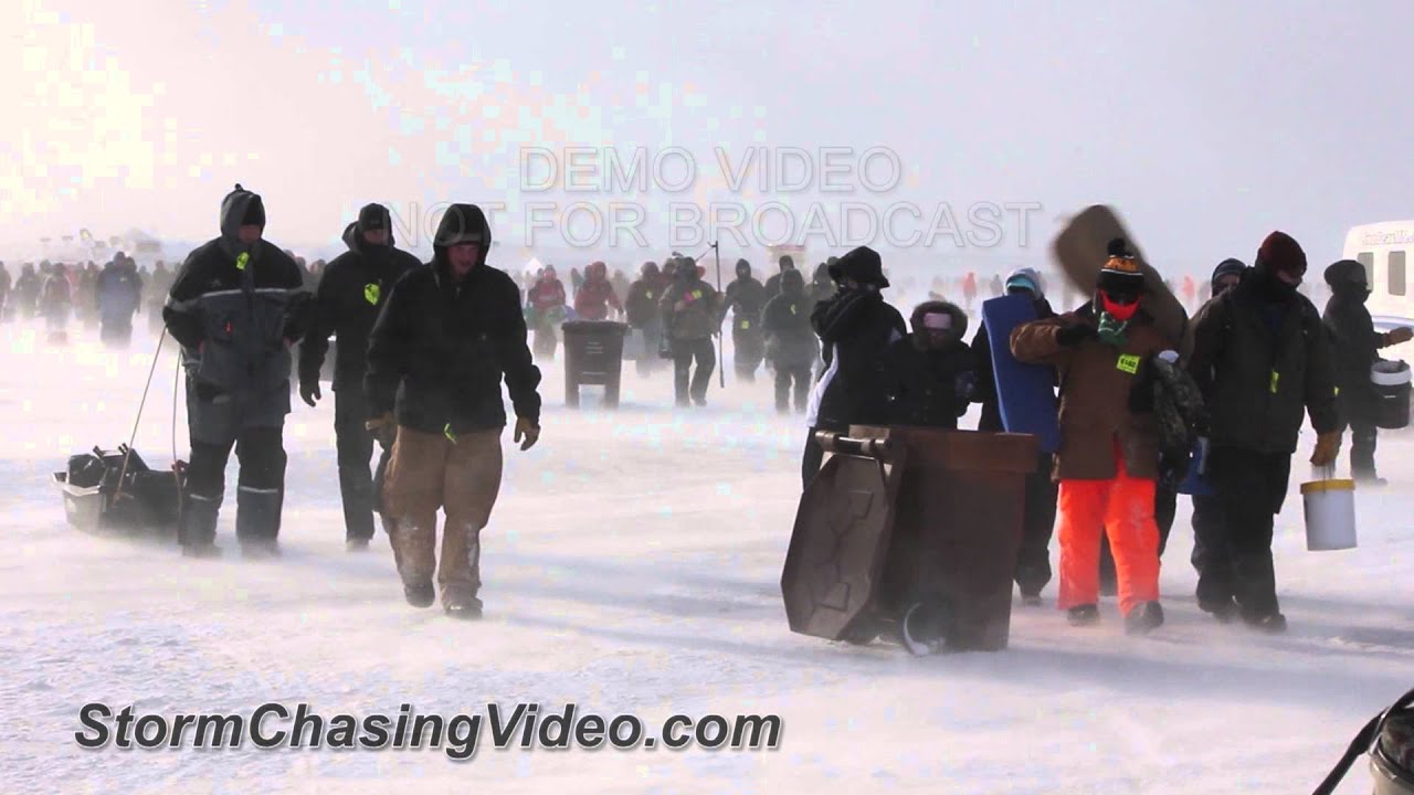 1/19/2013 Brainerd, MN Ice Fishing Extravaganza, Blown Out By The Wind ...