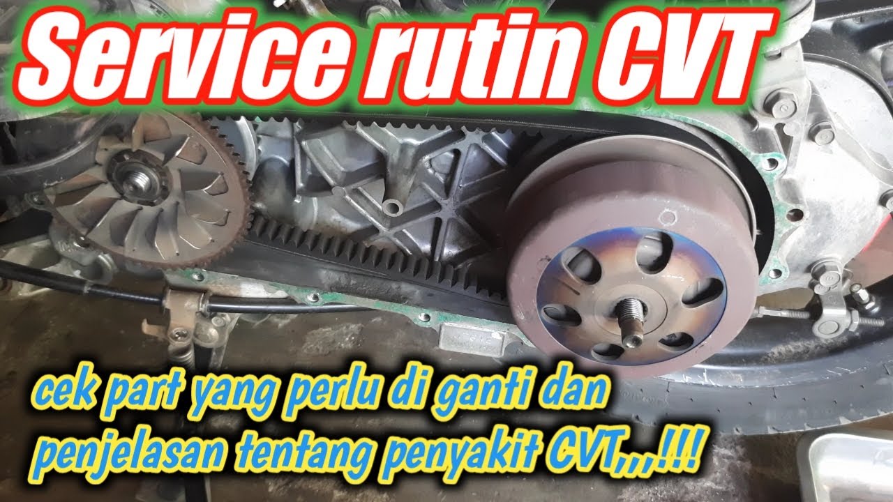 Service Rutin CVT||cek part yang perlu di ganti dan penjelasan tentang ...