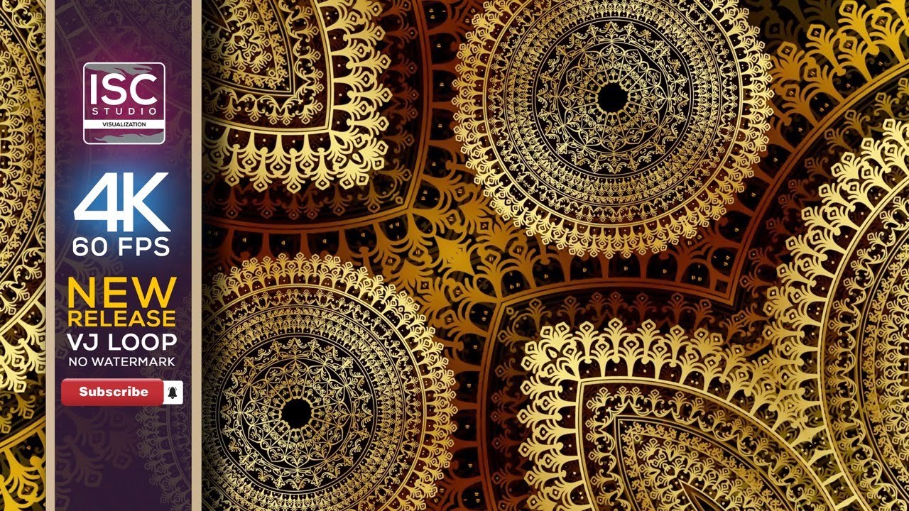 Free 4K | Mandala Luxury Animation | Motion Loop | VJ Loop | Indian ...