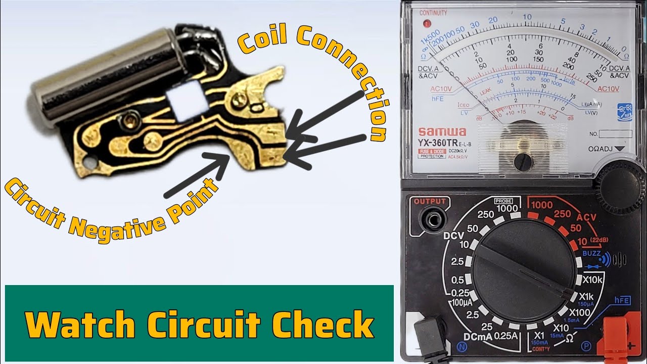 How To Check Watch Circuit or IC | Using a Multimeter - YouTube