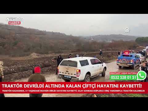 Traktör Devrildi Altında Kalan Çiftçi Hayatını Kaybetti!