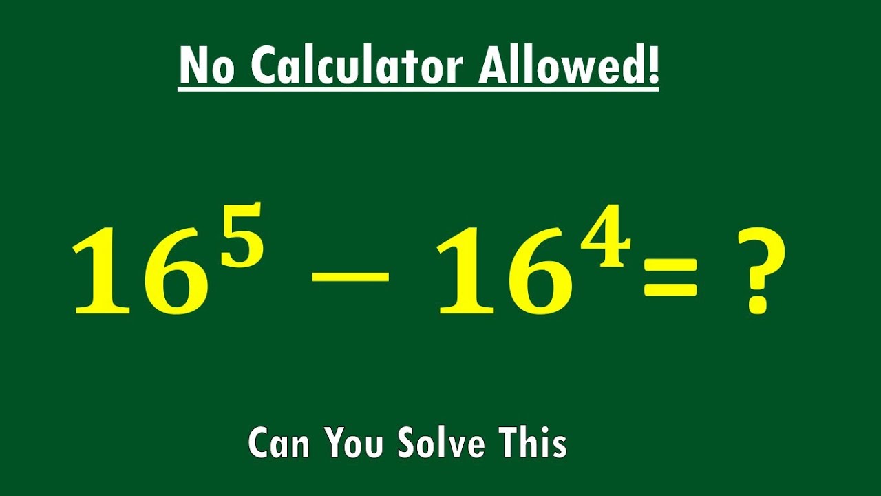 A Nice Exponents Simplification Math Problem || Usa Olympiad Math Question || No Calculator ...