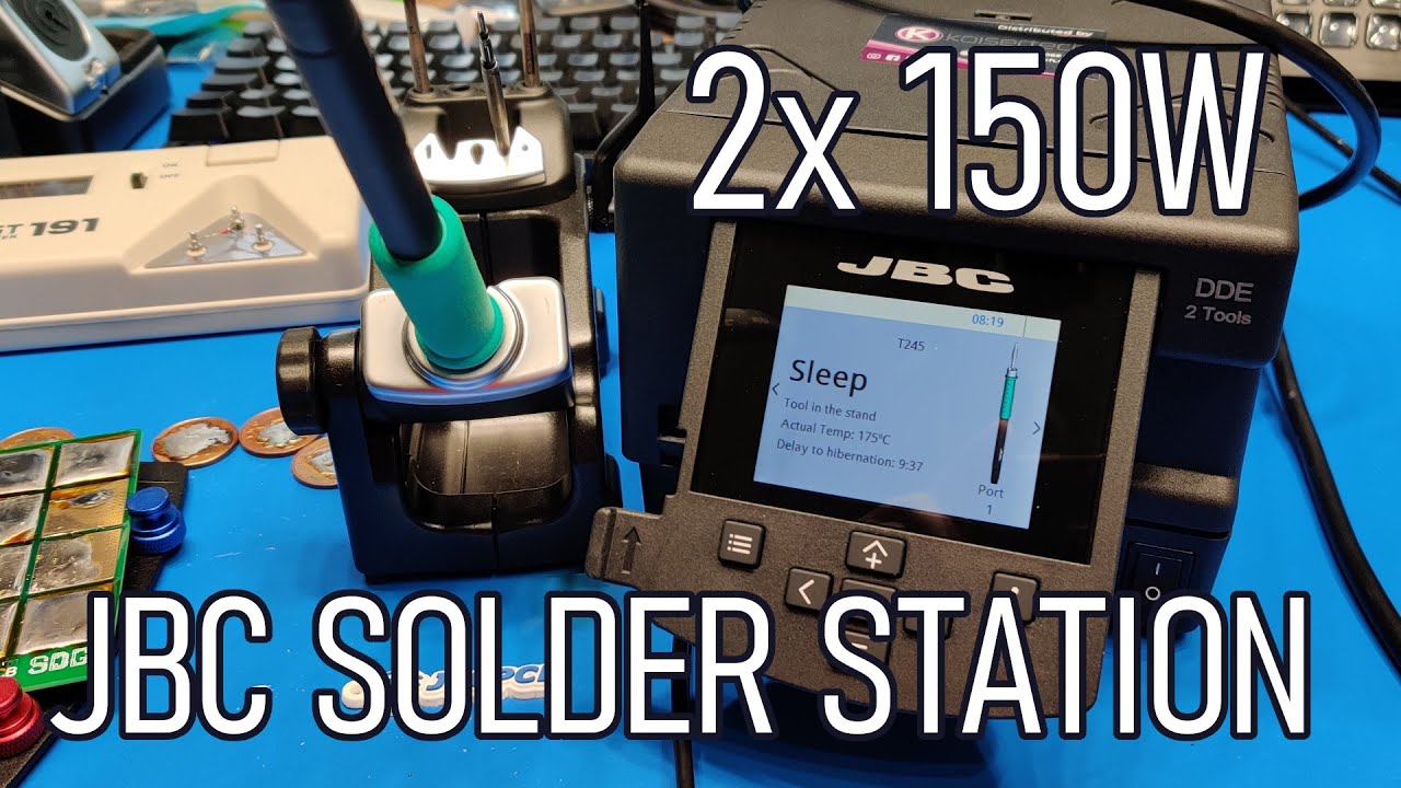 SDG #216 JBC DDE-2C Modular 2 Tools Soldering Station for T245, T210 and other handpieces - YouTube