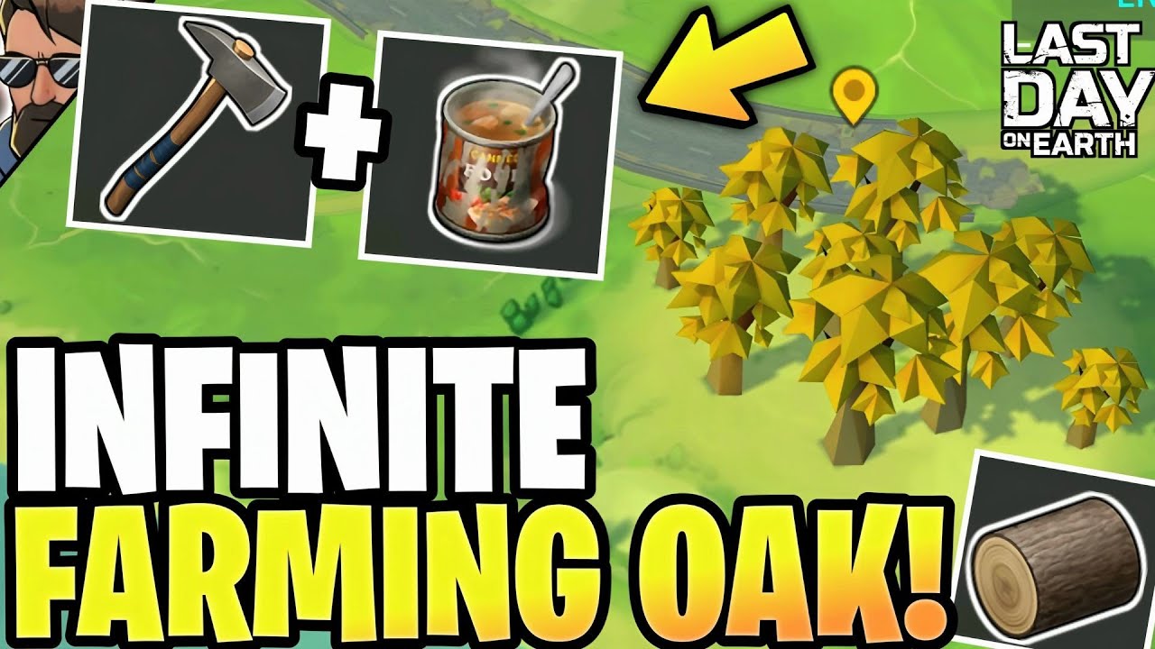 THIS MY BEST TRICK TO FARM INFINITE OAK LOGS EASILY! IN LDOE | Last Day ...