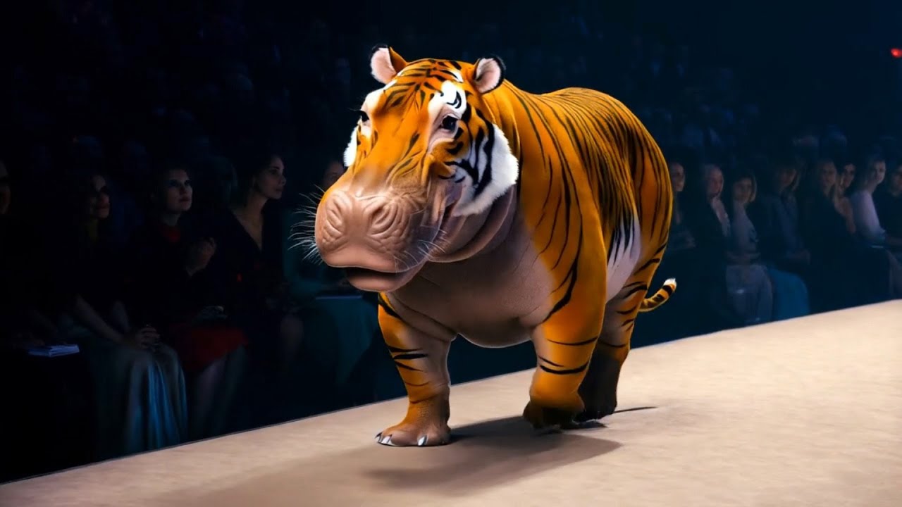 Glamorous Behemoth Storms the Catwalk in a TRENDY Tiger Costume! - YouTube