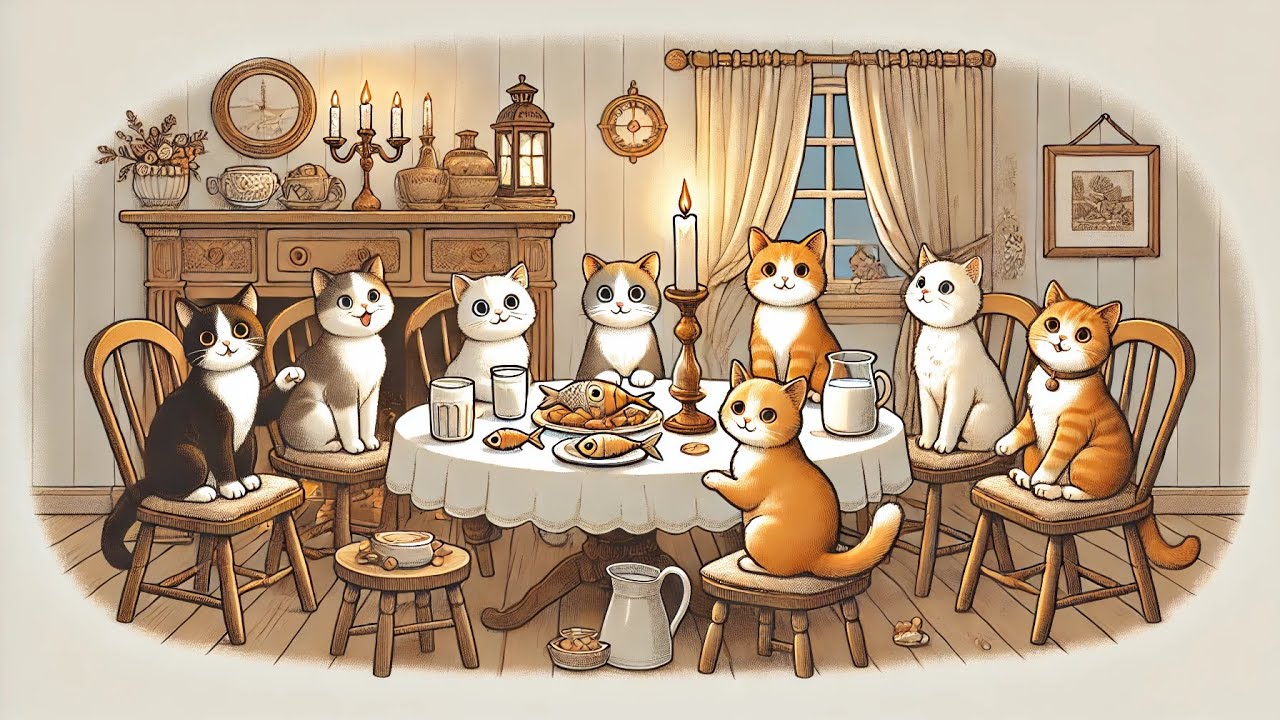 The Dinner Party: A Heartwarming Story of Four Cats and Friendship ...