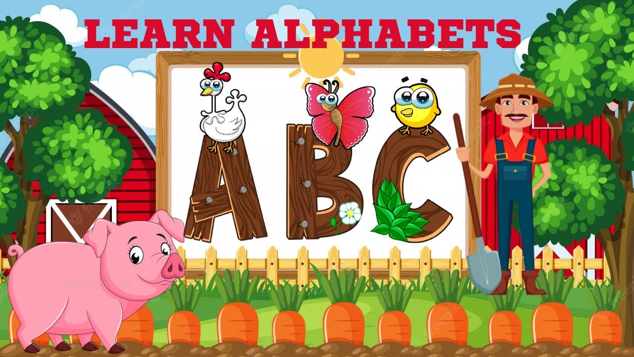 wooden alphabets / abcde / abc song / old macdonald / kids song / kids ...