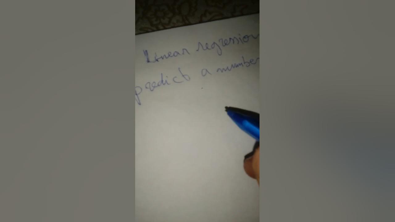 linear regression شرح - YouTube