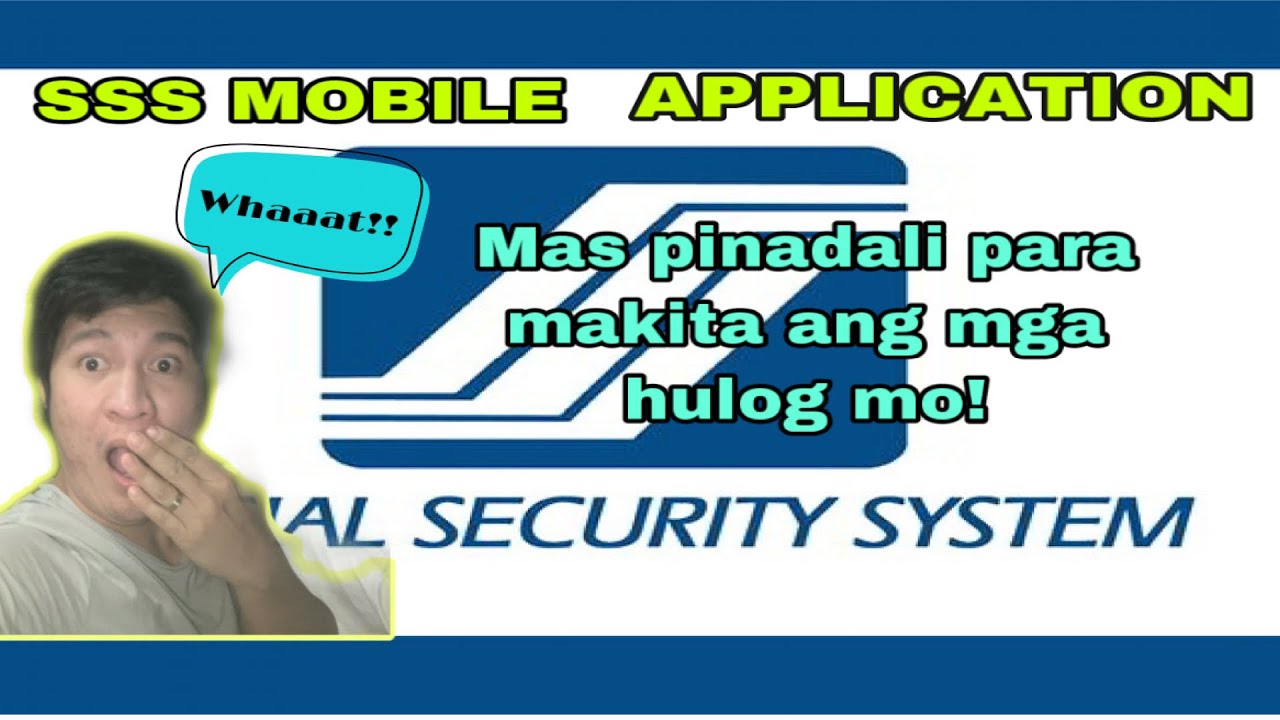 Pano mag Register sa SSS online? Using SSS Mobile Application - YouTube