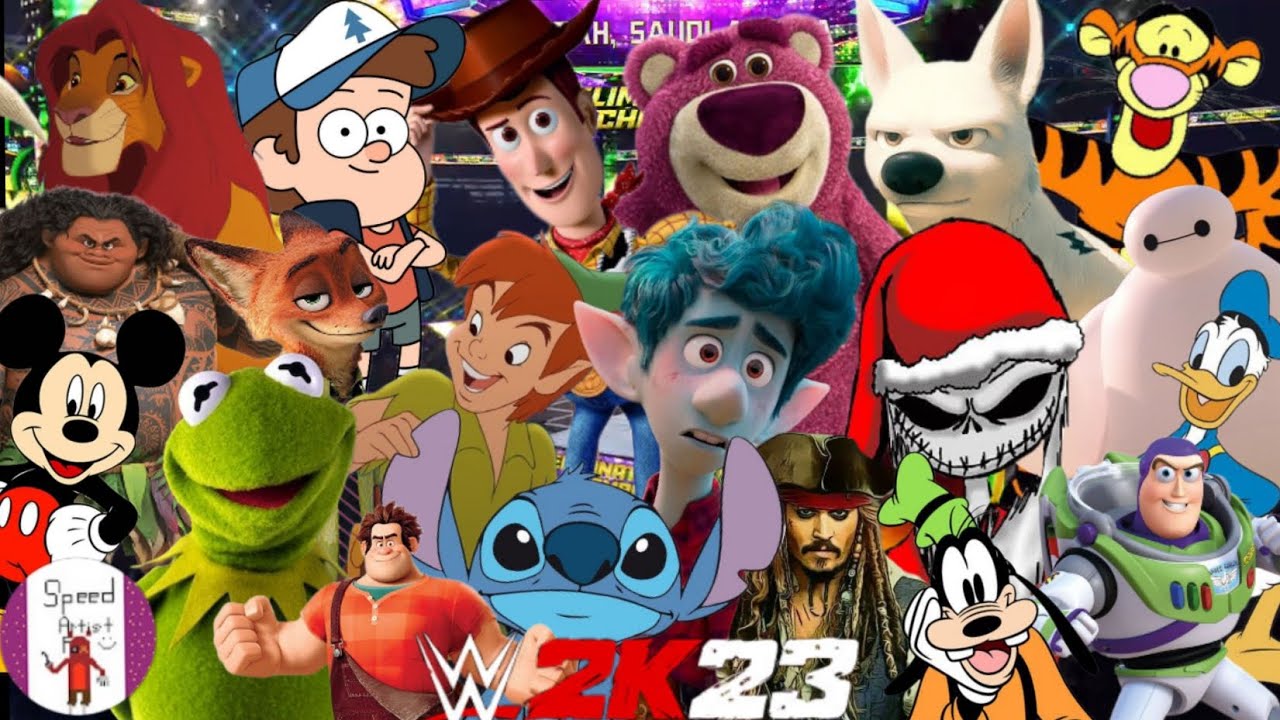 WWE 2k23 Disney Royal Rumble! Mickey Mouse, Toy Story, and Stitch! (S1 ...