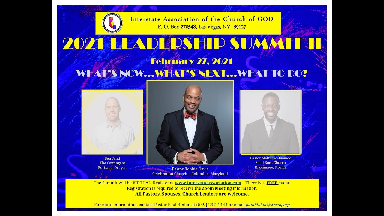 2021 Leadership Summit Part II with Pastor Robbie Davis (07072021 ...