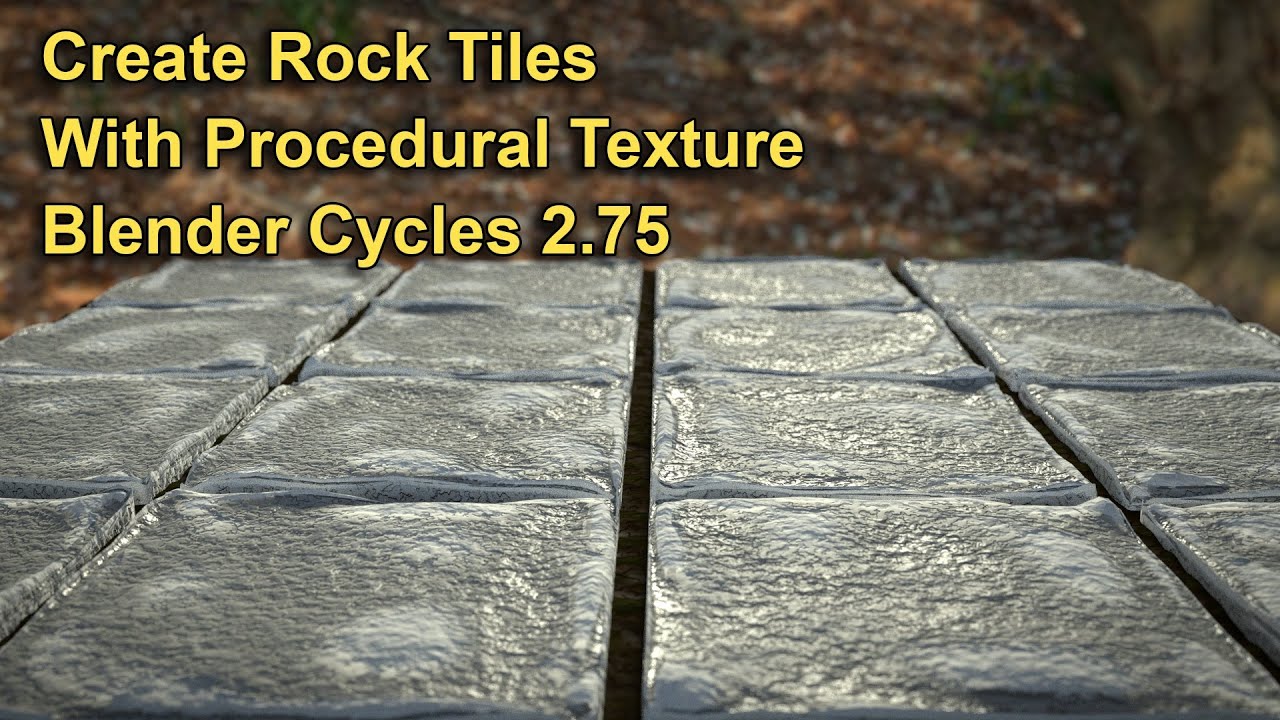 Create Procedural Rock Tiles in Blender Cycles 2.75 - YouTube