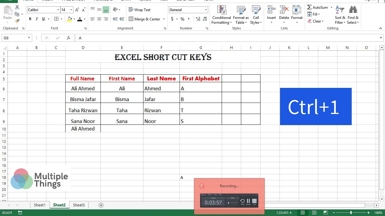 Top amazing Excel tricks and tips 2020 (Part 1) | Excel shortcut keys ...