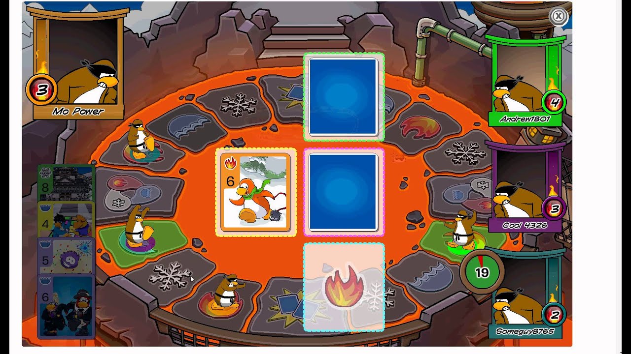 CLUB PENGUIN FIRE DOJO MO POWER WINS NEW CHAMP - YouTube