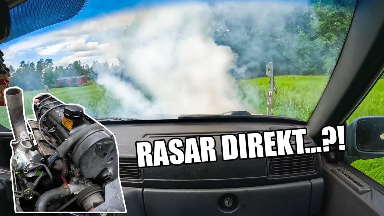 Större TURBO & HOODPIPE på en sliten Volvo 945 (60K mil) - YouTube