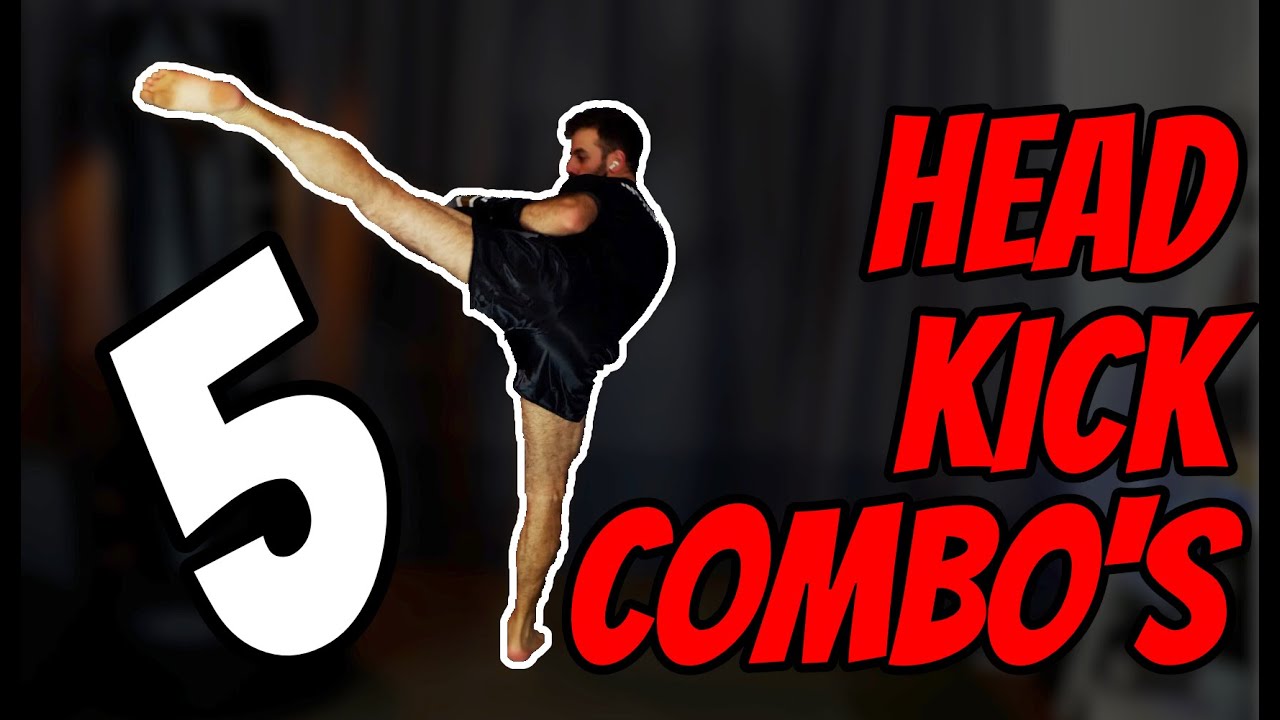 5 Head Kick Combo's With 5 DIFFERENT Kicks! - YouTube