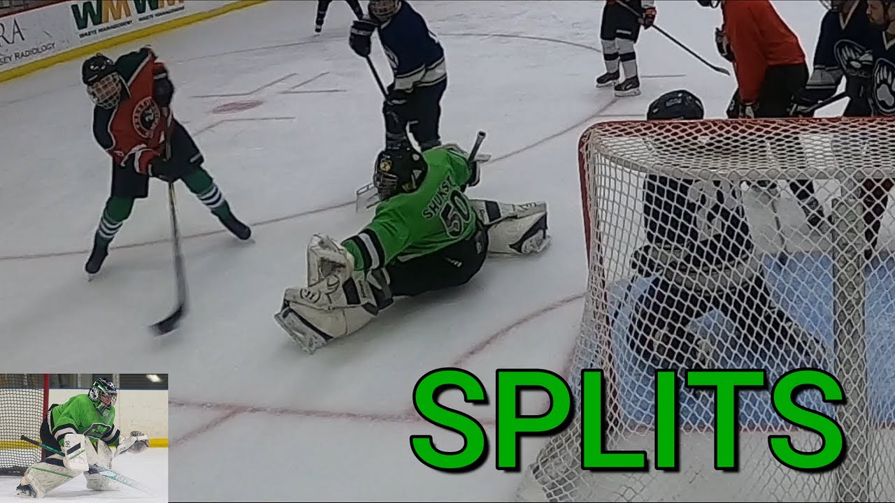 SPLITS... GoPro Hockey Goalie - YouTube