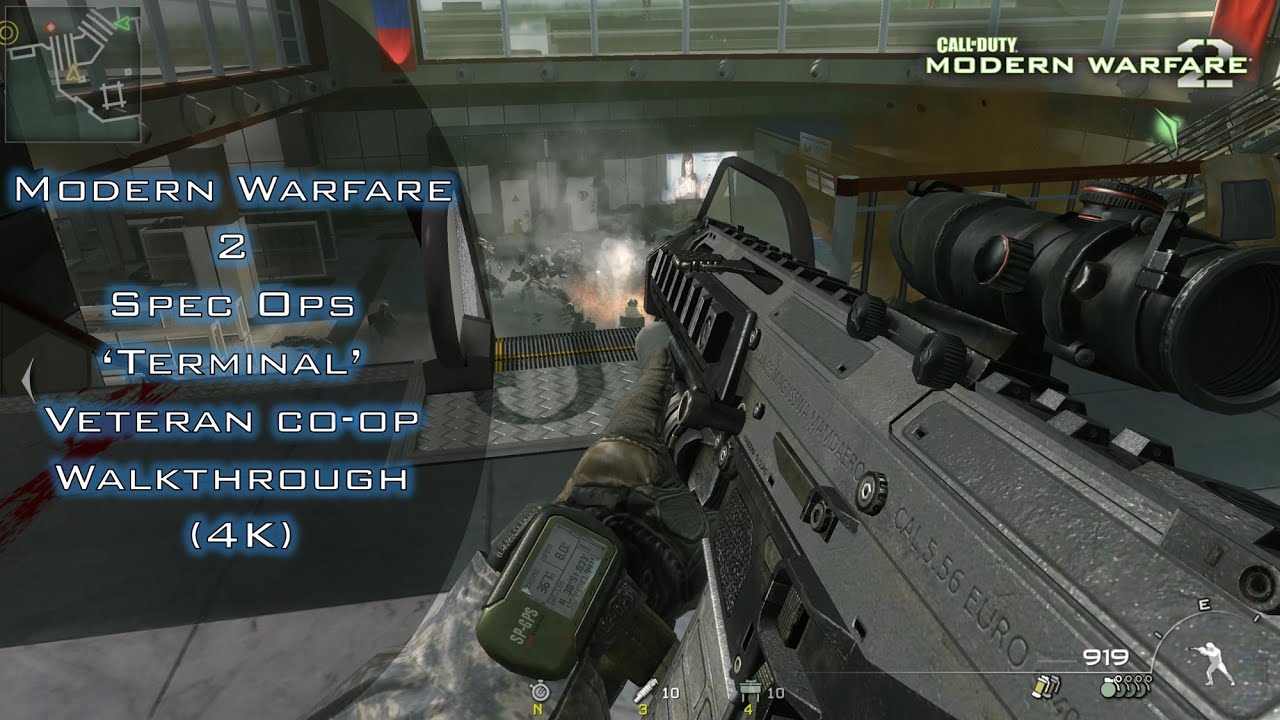 Modern Warfare 2 Spec Ops 'Terminal' Veteran co-op Walkthrough (4K ...