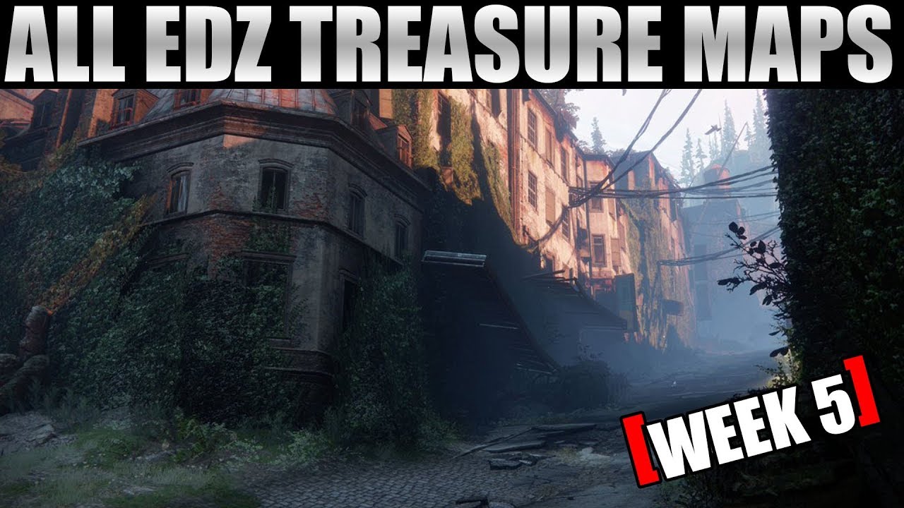 All EDZ Treasure Map Locations - Destiny 2 (Week 5 10/3/2017) - YouTube