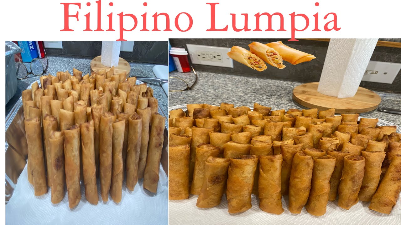 Cooking lumpia for Nikki’s yearbook party - YouTube