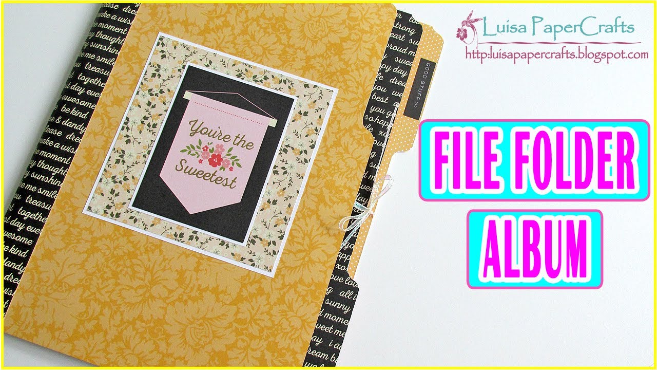 Album Grande hecho con Folders Muy Fácil | Tutorial Scrapbooking ...