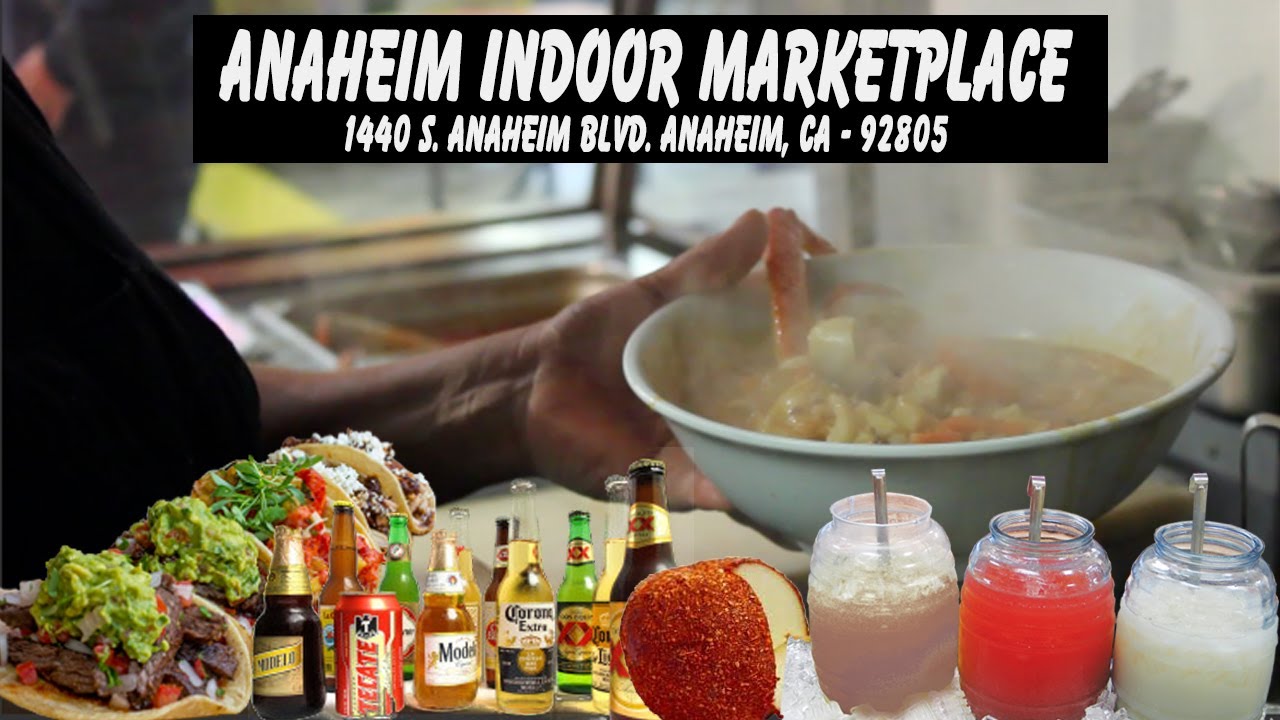 Unique Foods at the Anaheim Indoor Marketplace! - YouTube