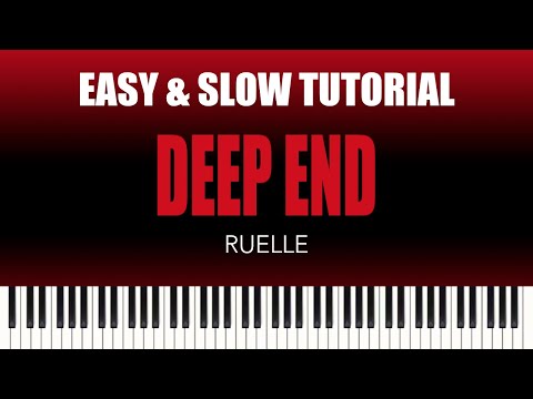 Ruelle – Deep End | EASY & SLOW Piano Tutorial