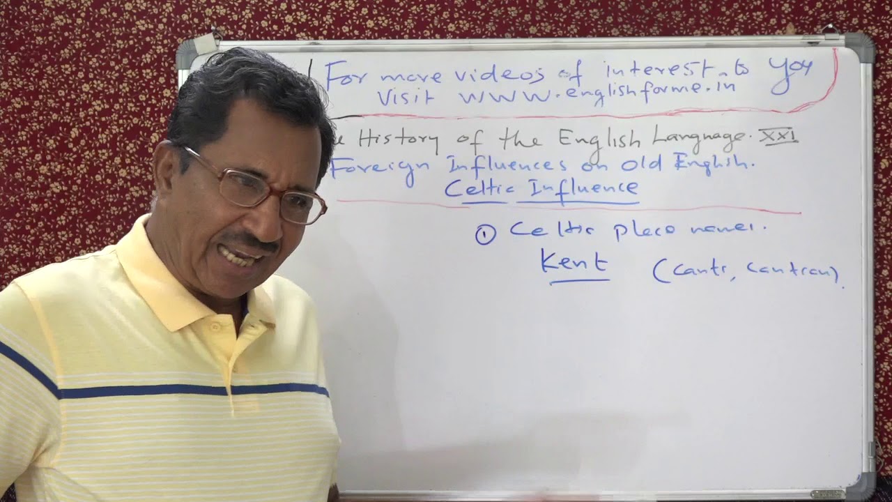 LECTURE 22 BY PROF. THOMAS MATHEW. THE HISTORY OF THE ENGLISH LANGUAGE ...