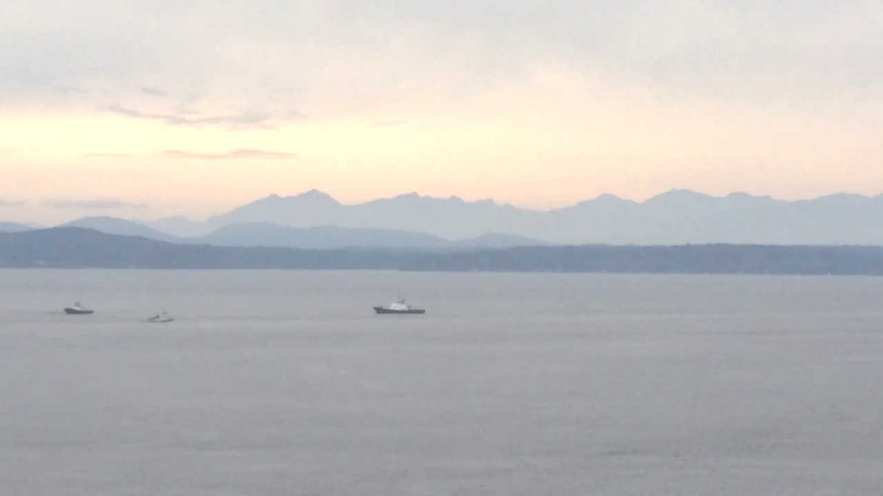 Olympic Mountains from Seattle - YouTube