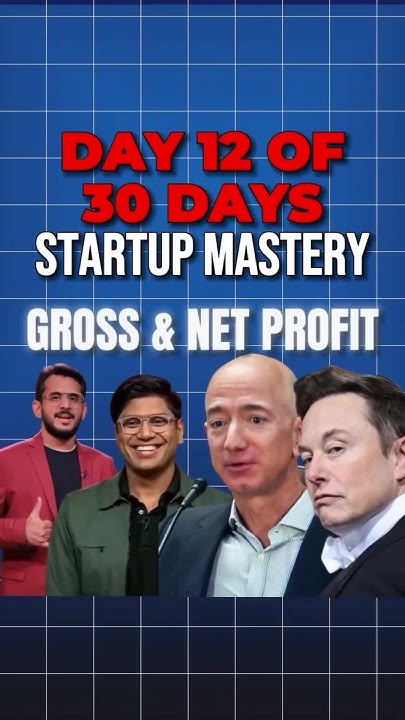 Gross Profit v/s Net Profit 30 Days Startup Mastery: Day 12/30 #youtube ...