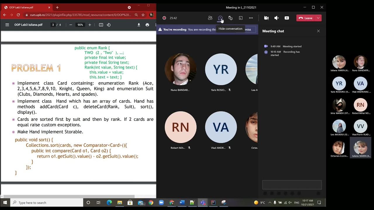 Object Oriented Programming in Java - Enums, Interfaces, Collections, Comparator, Sorting - YouTube