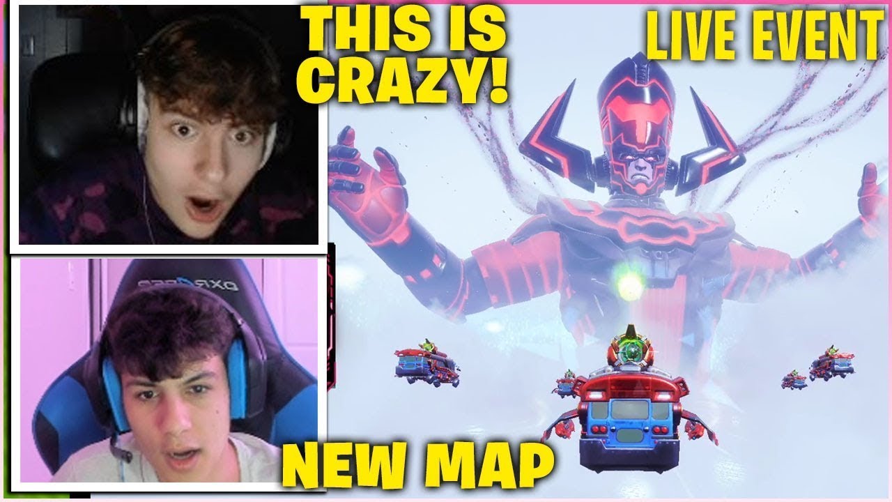 CLIX & STABLE RONALDO React To GALACTUS Live EVENT!(FORTNITE) - YouTube