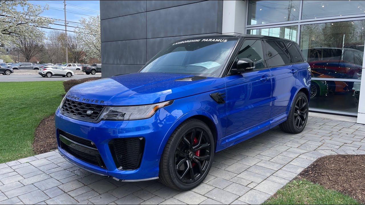 2020 Land Rover Range Rover Sport SVR Velocity Blue - YouTube