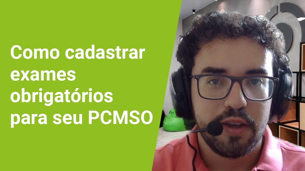 Como cadastrar exames obrigatórios para seu PCMSO - YouTube