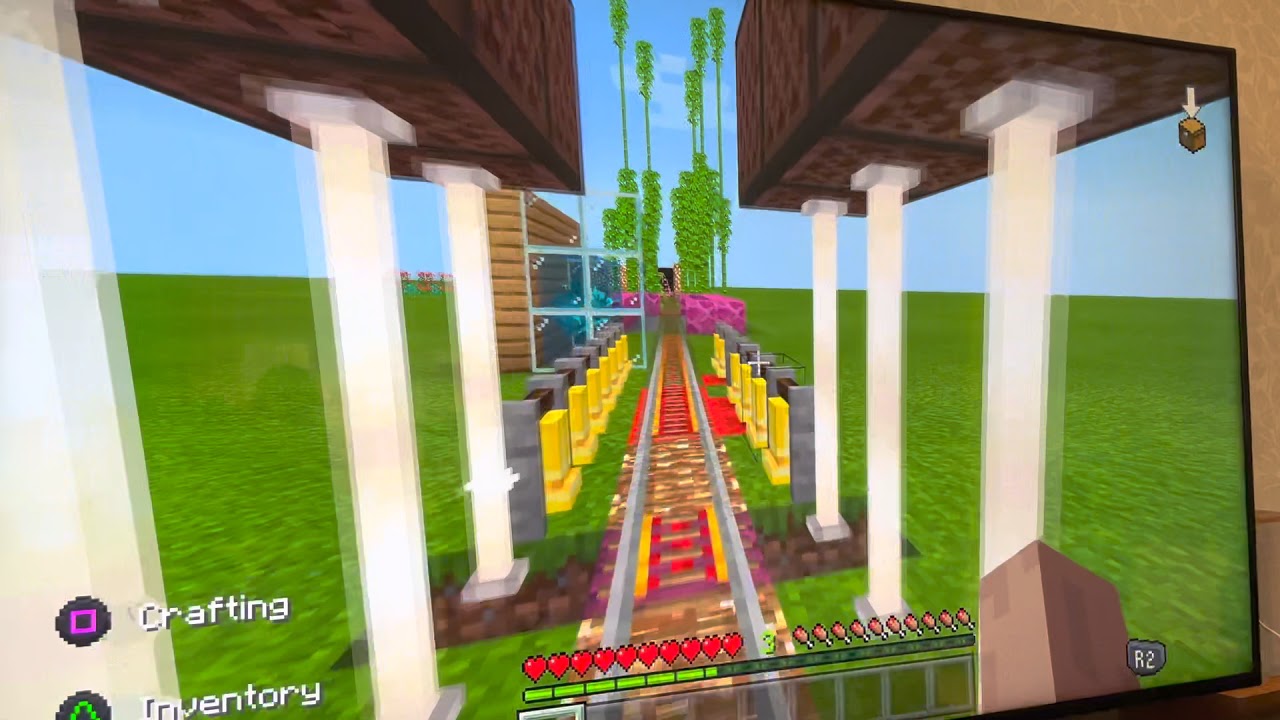 Minecraft sunset - YouTube