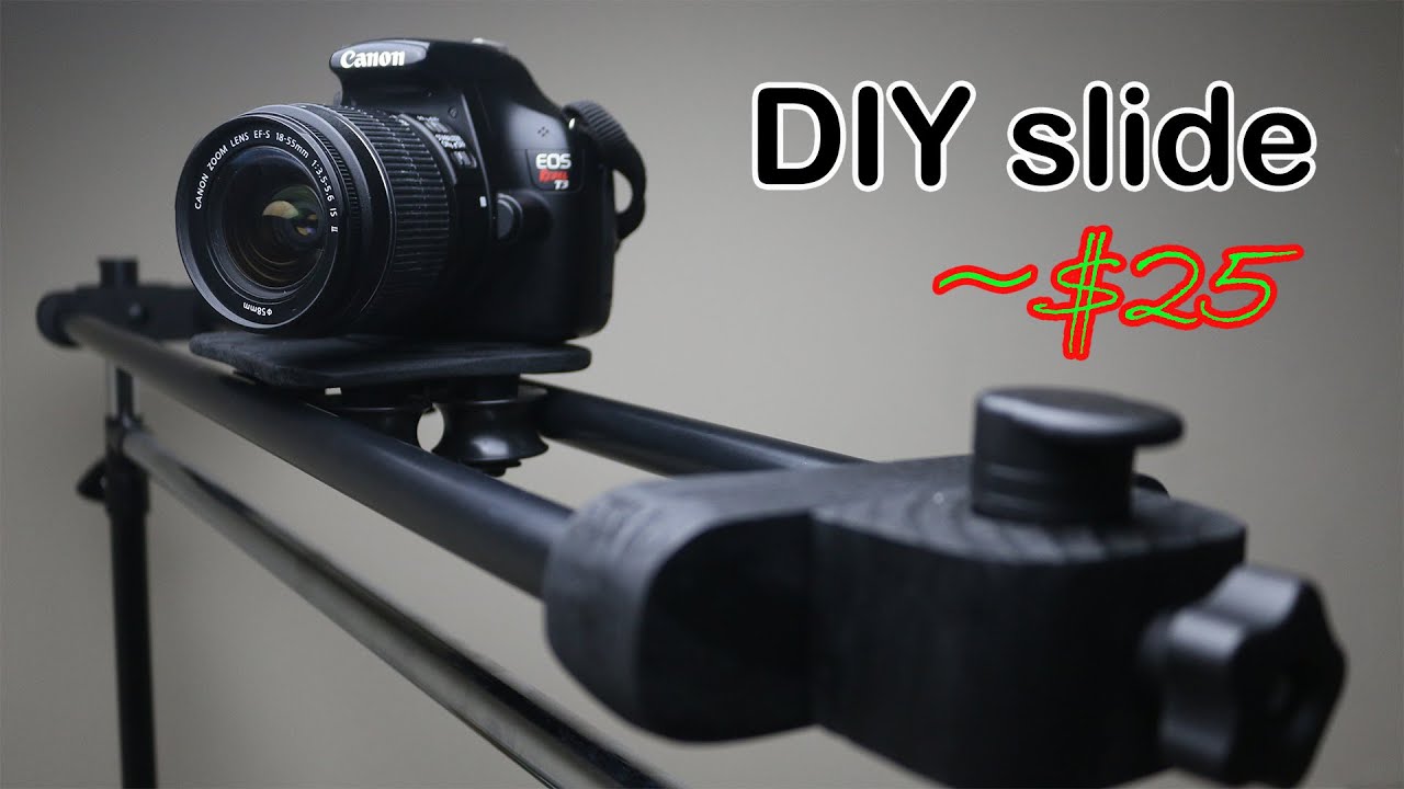 DIY Camera Slider from a Clothes Rail! - YouTube