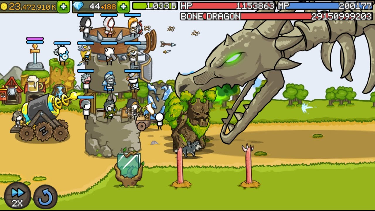 Grow Castle & i killed The Bone Dragon - YouTube