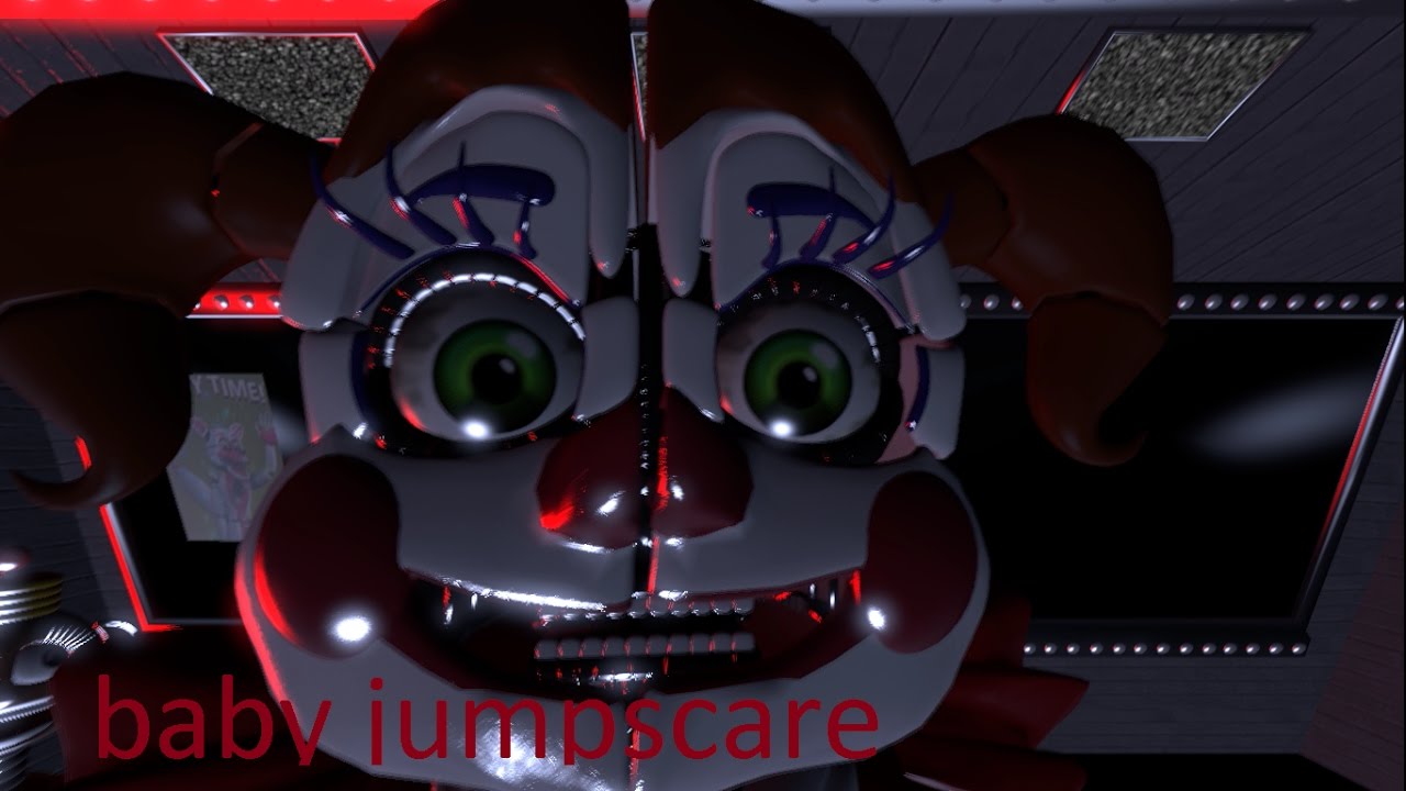 [fnaf sfm] baby jumpscare! - YouTube