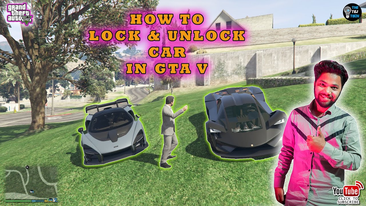 GTA V || HOW TO LOCK & UNLOCK CAR MOD IN GTA V || THETEJTECH - YouTube