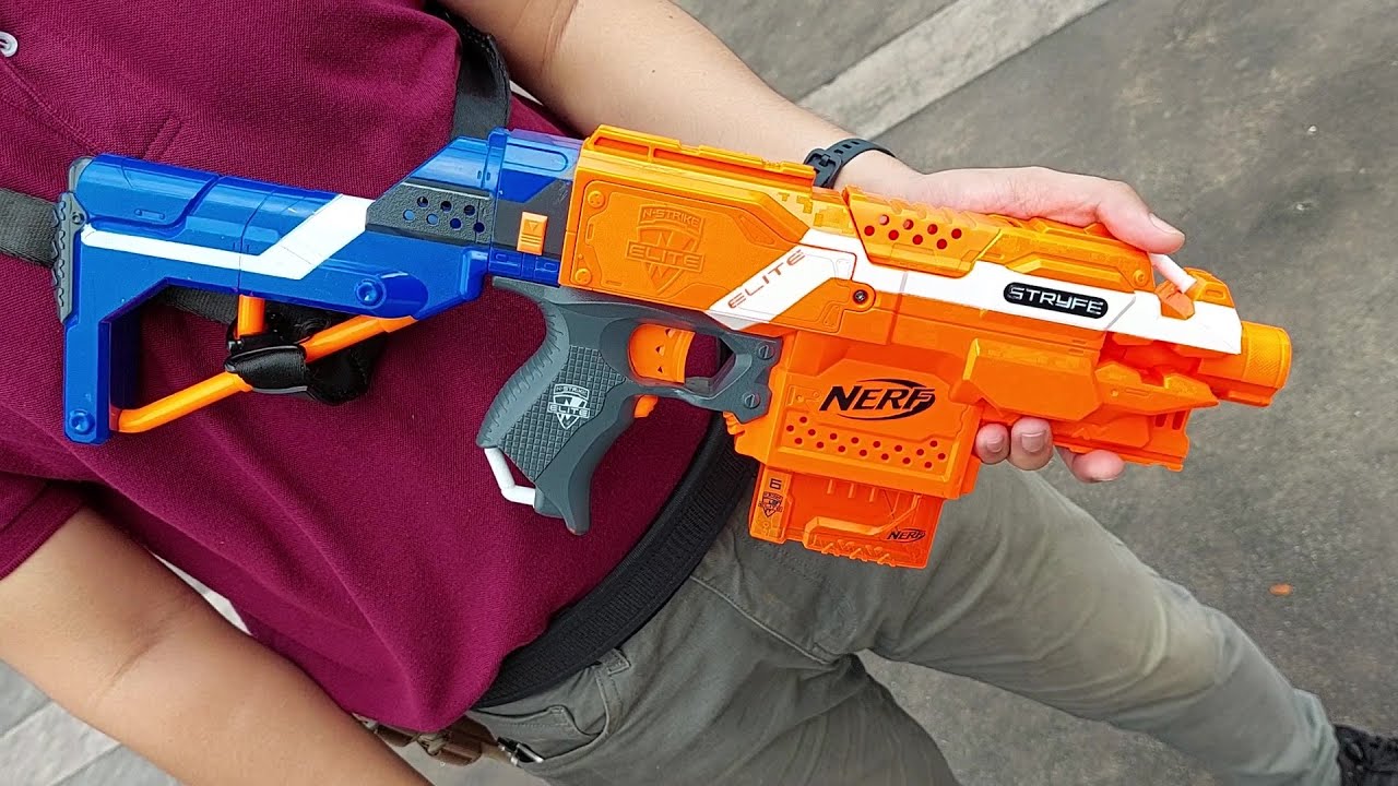 NERF N-Strike Elite XD Stryfe [Orange Trigger] - YouTube