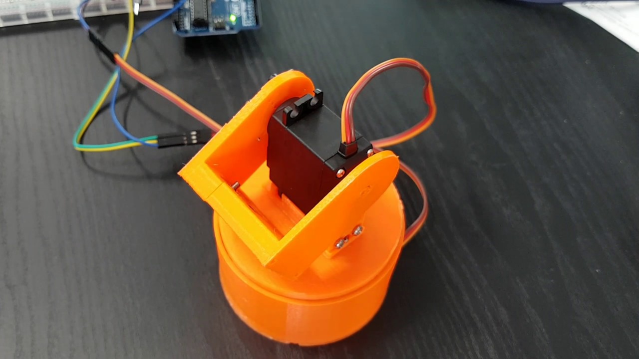 MG995 2axis with Arduino - YouTube