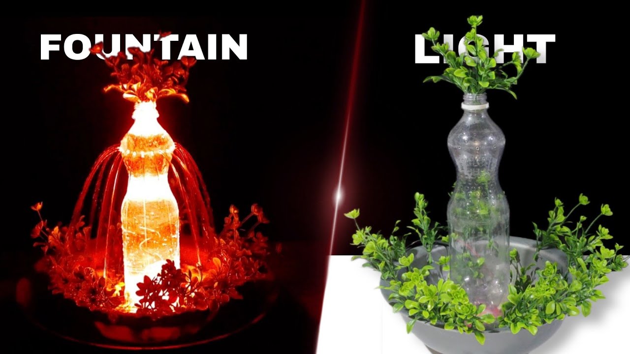 How to make very beautiful fountain light | water fountain light | how ...