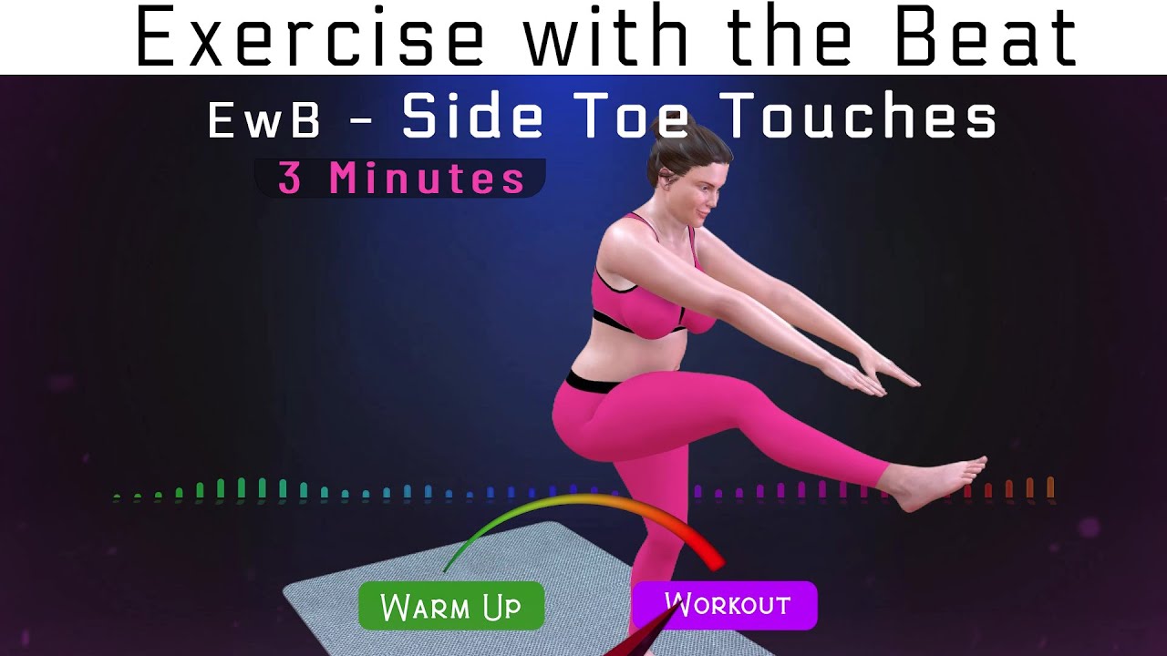 1092 - Exercise with Beat ( EwB) - Women 3D Workouts | Side to side Toe ...