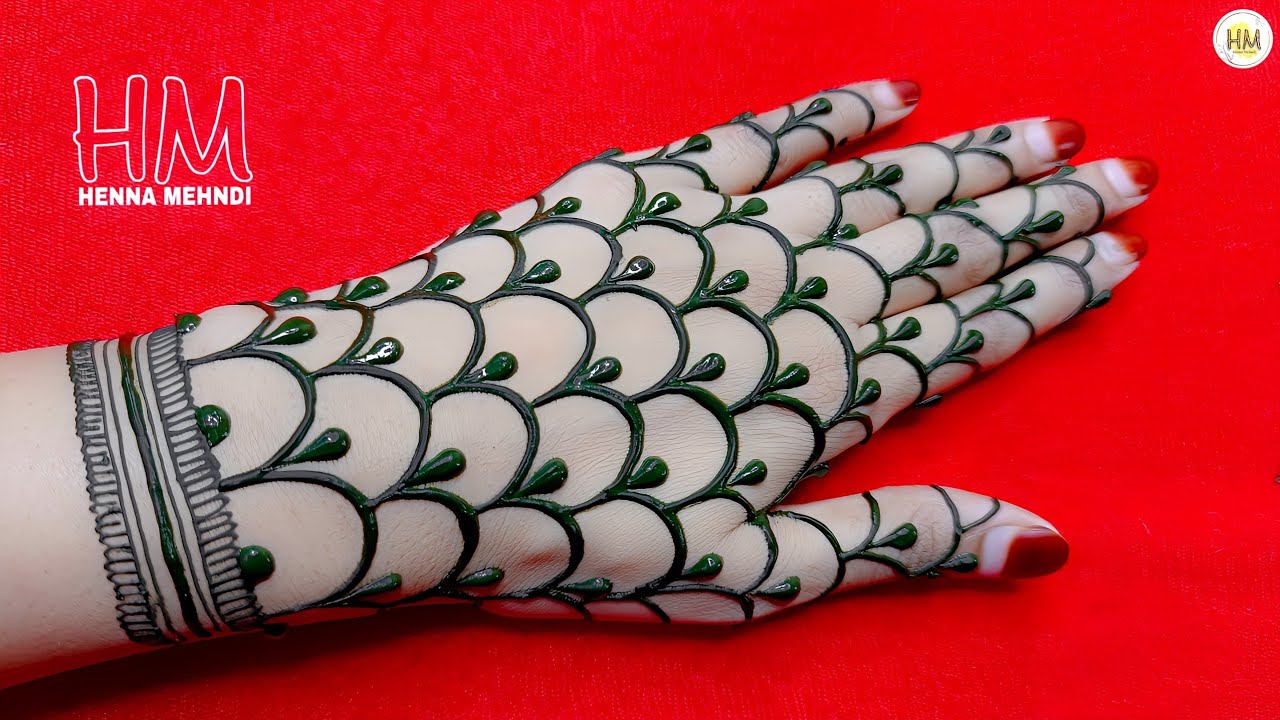 Easy Fish Scale Henna Mehndi Design Tutorial for Beginners | mehndi ki ...