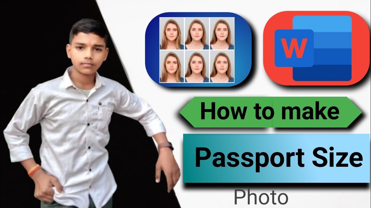 How to change person clothes and print passport size photo in ms word ...