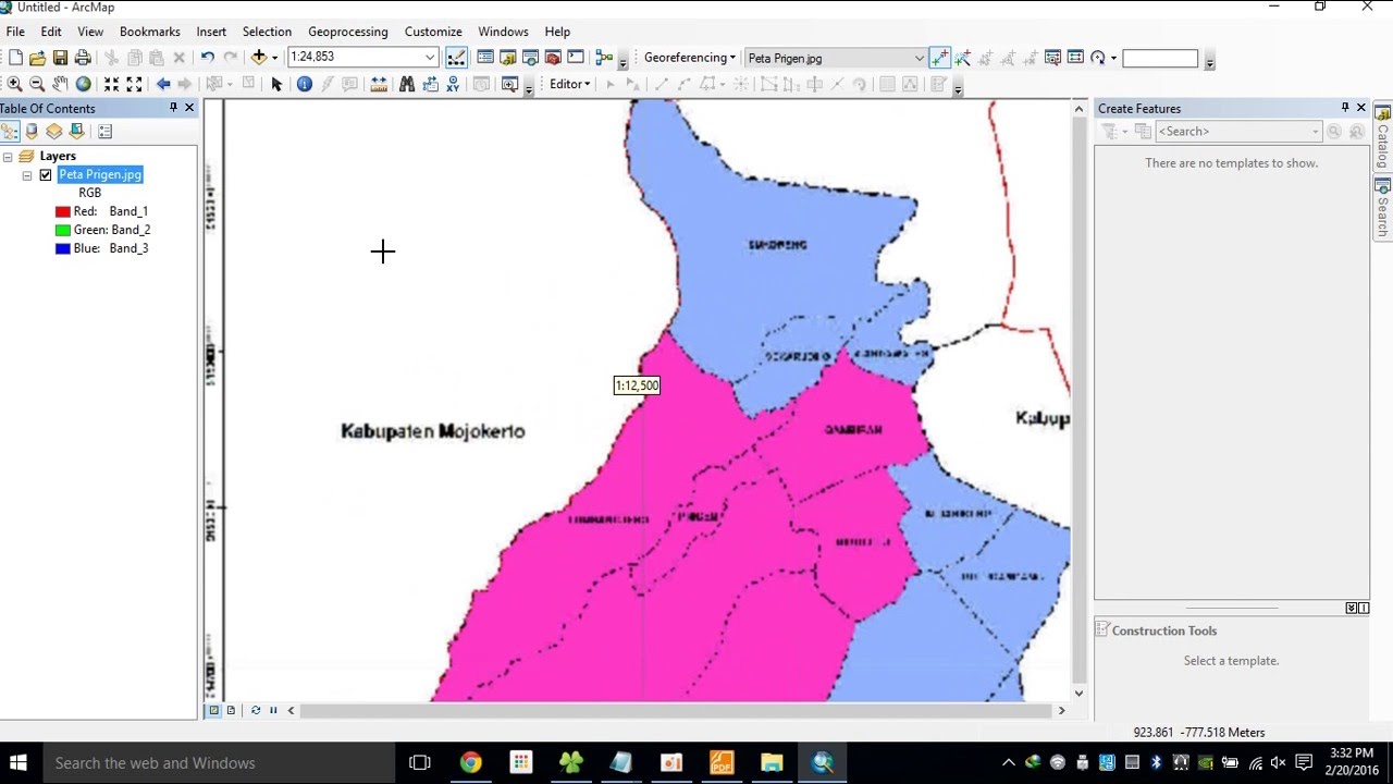 [Tutorial Arc GIS 2016 HMPL ITS] Materi 2 REKTIFIKASI PETA Arc Map 10.1 ...
