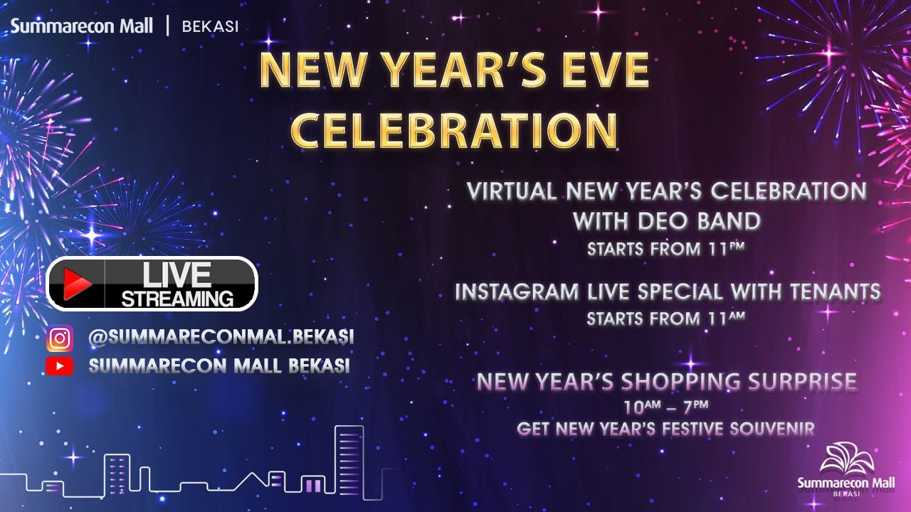 Virtual New Year's Eve Celebration 2021 - YouTube